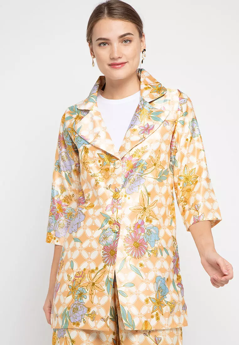 Jual Rianty Batik Outer Magnolia In Peach Original 2024 | ZALORA ...