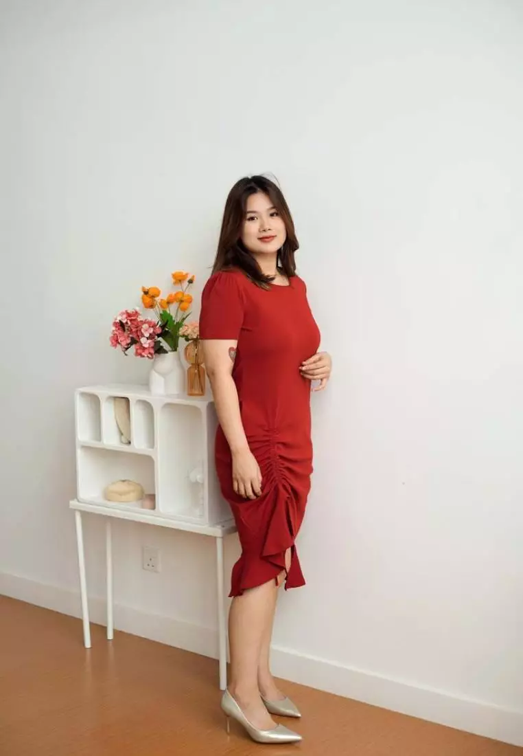 Buy Jojo Fashion House DRESS WITH ADJUSTABLE STRING Online | ZALORA ...