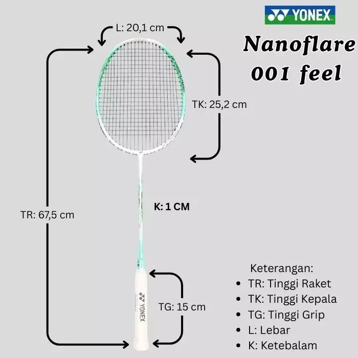 Jual Yonex Raket Badminton Yonex Nanoflare 001 Feel GRATIS Senar, tas ...