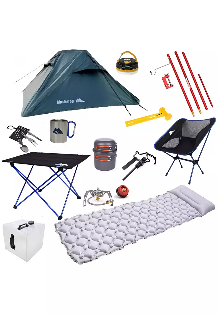 Buy MasterTool 13 pcs Deluxe Camping Ready Kit 2025 Online | ZALORA