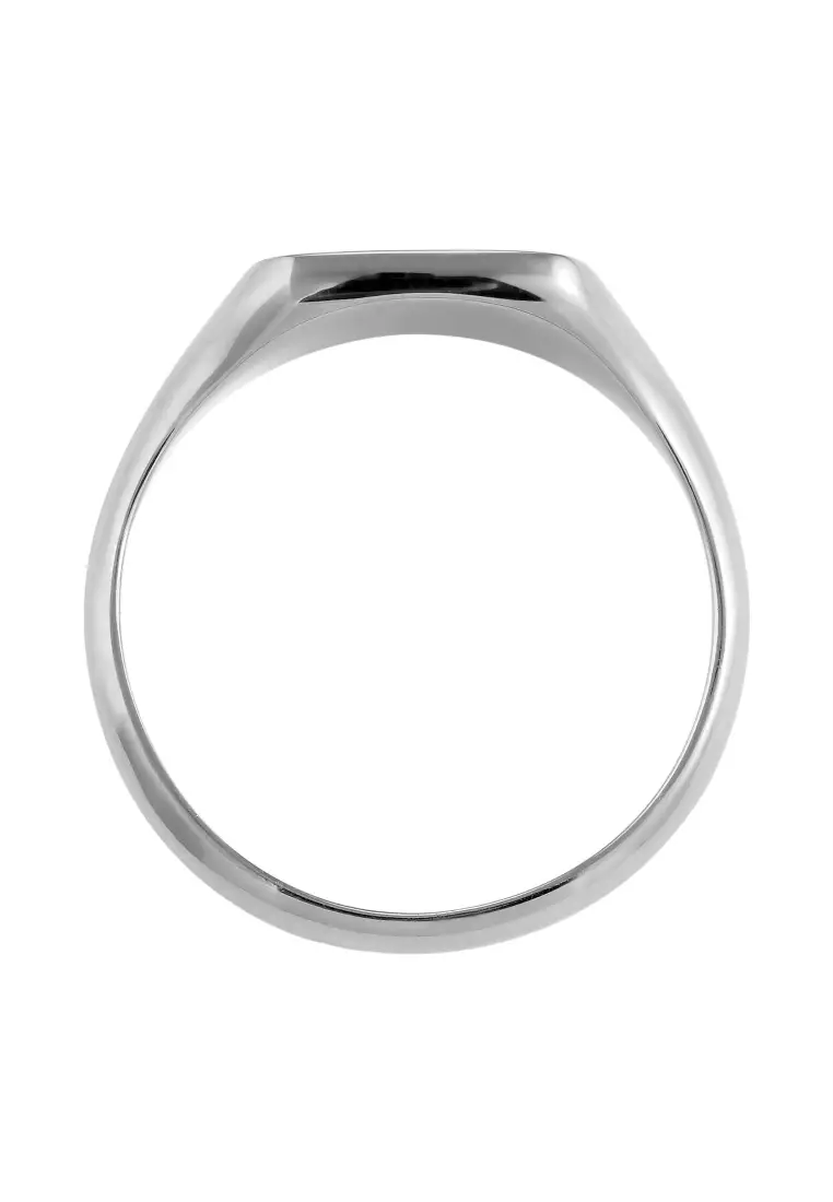 Buy Kuzzoi Ring Men Signet Square 2026 Online | ZALORA