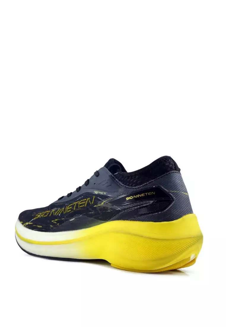 Jual 910 910nineten HAZE VELOCE sepatu lari - Hitam/Putih/Kuning ...