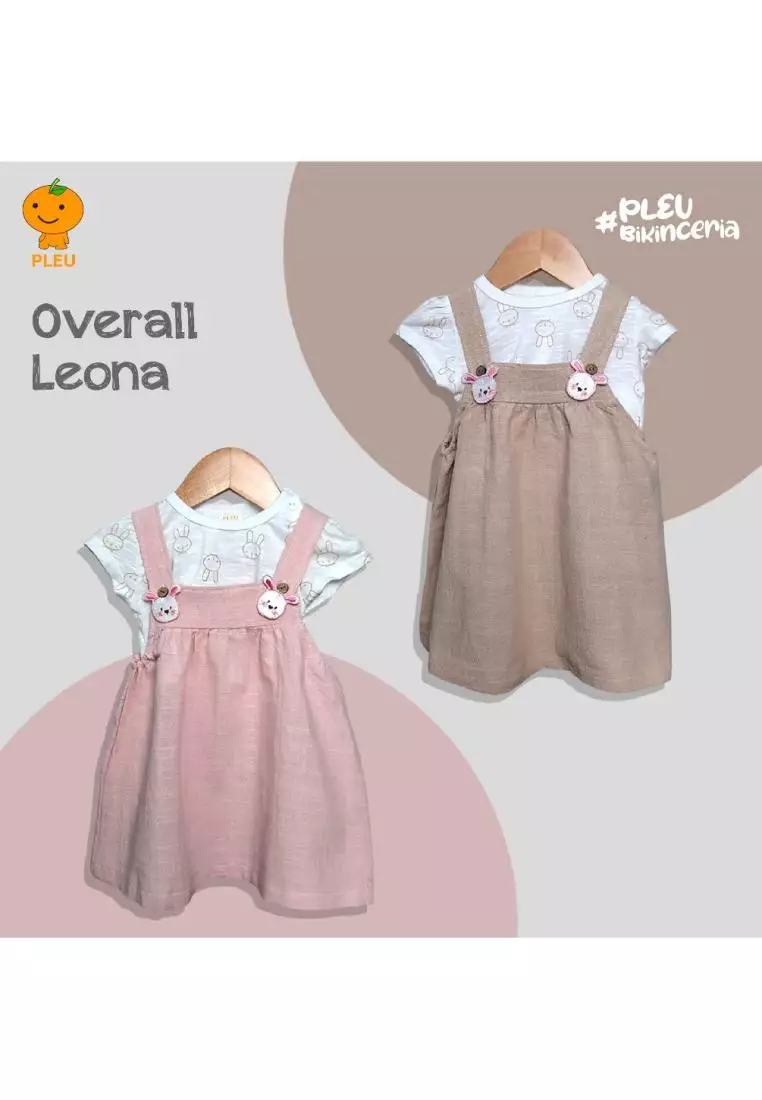 Jual PLEU PLEU Overall Leona Khaki Original 2024 | ZALORA Indonesia