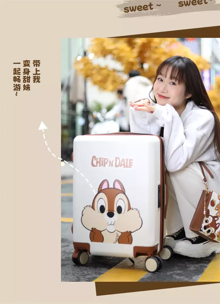 Jual Okiedog Mesuca Megos Disney Chip and Dale Traveling Suitcase 20 ...