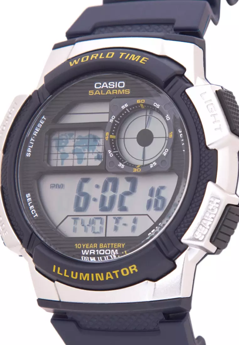 Jual Casio Jam Tangan AE1000-2AVDF Biru Original 2025 | ZALORA Indonesia