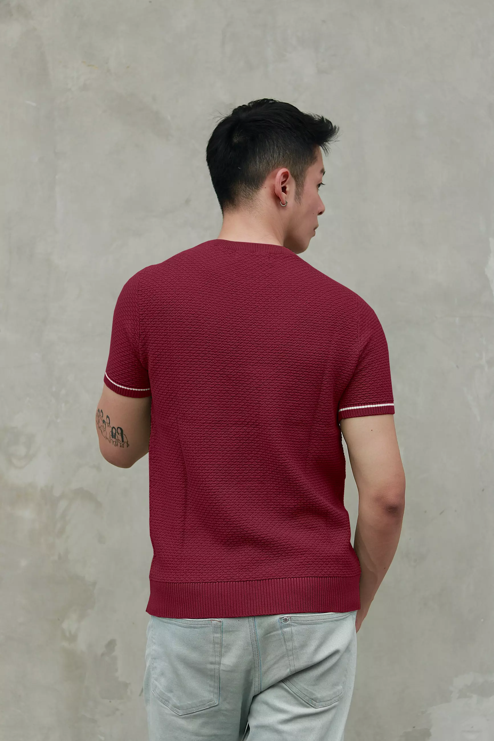 Jual Kale Clothing Kale Smith Maroon / Atasan Kaos Pria / Baju Kaos ...