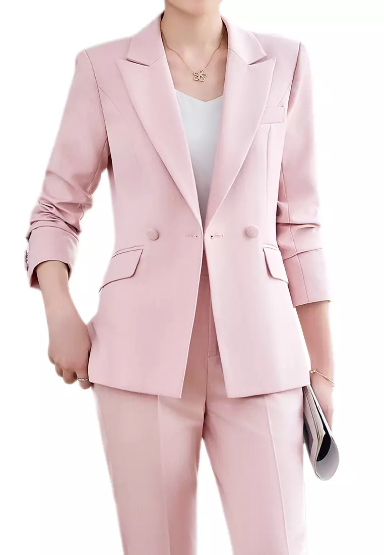 Buy HAPPY FRIDAYS Boss Lady Suit Jacket YGH-EM8157 Online | ZALORA Malaysia