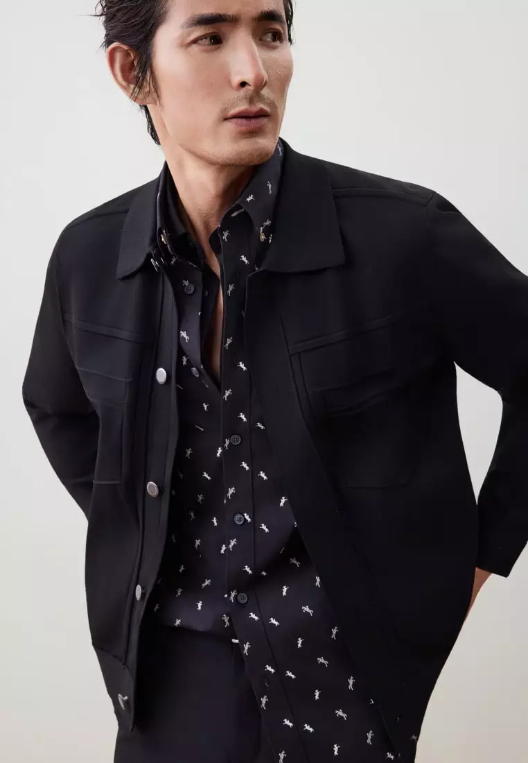 Buy G2000 G2000 Knitted Smart Fit Shirt Jacket 2026 Online | ZALORA