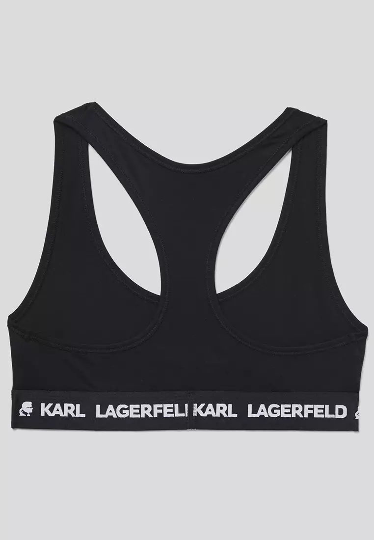 Buy KARL LAGERFELD Logo Bralette 2026 Online | ZALORA
