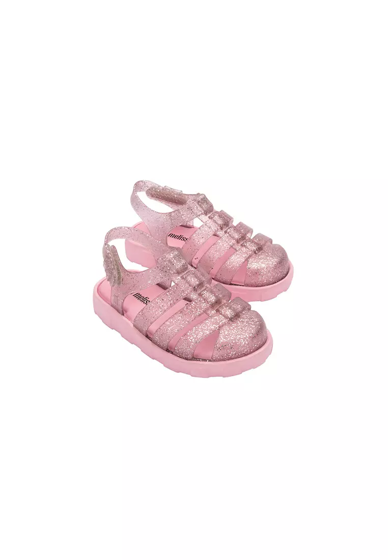 Buy Melissa Mini Megan BB Babies Sandals - Pink/Glitter Pink Online ...