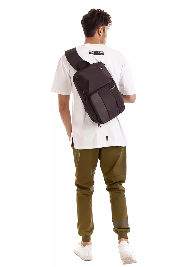 RYZ RYZ Crossbody Sling Black Backpack. 2025 | Buy RYZ Online | ZALORA ...