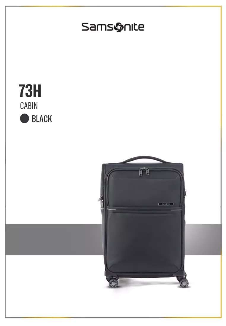 Jual Samsonite Samsonite Koper Softcase 73H Spinner Cabin 20 Inch - Black Original 2023 | ZALORA ...