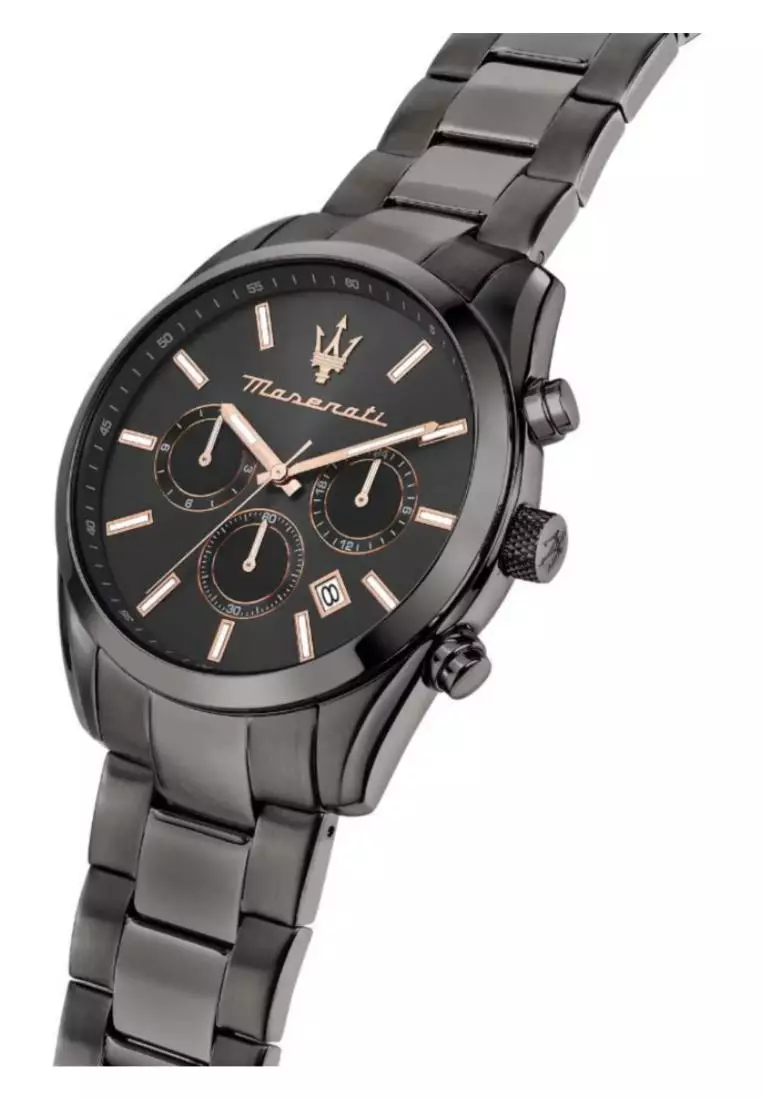 Buy Maserati Maserati Chronograph Black Dial And Stainless Steel Strap ...
