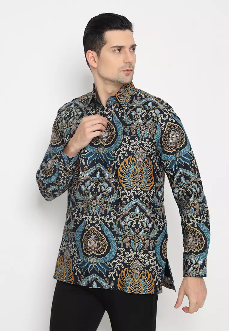 Jual Hadinata Batik Hadinata Batik Pria Kemeja Panjang Furing Manoj Malika Original 2023 ...