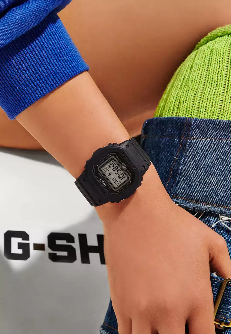 Buy G-Shock BASIC COLORS GMD-S5600BA Ladies' Digital Watch Resin Band ...