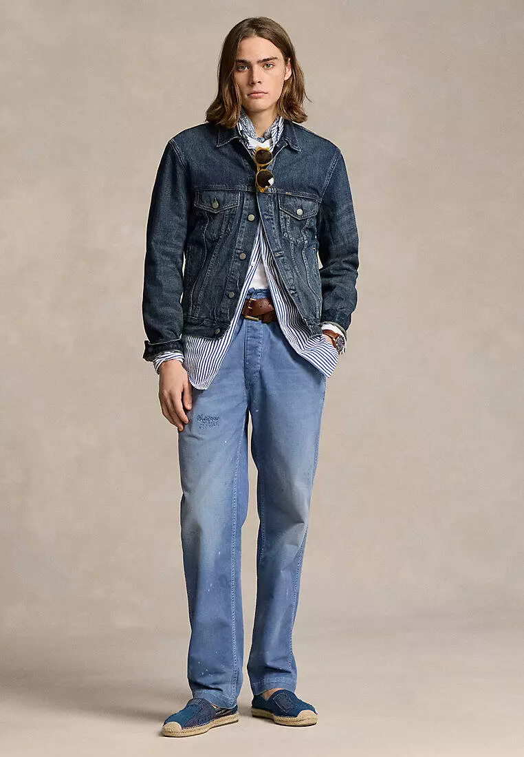 Buy Polo Ralph Lauren Faded Denim Trucker Jacket Online | ZALORA Malaysia