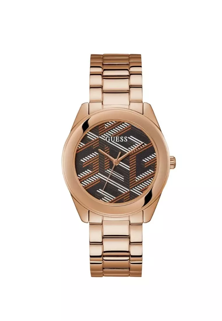 Buy Guess Guess Analog Multicolor Dial Rose Gold Stainless Steel Strap ...