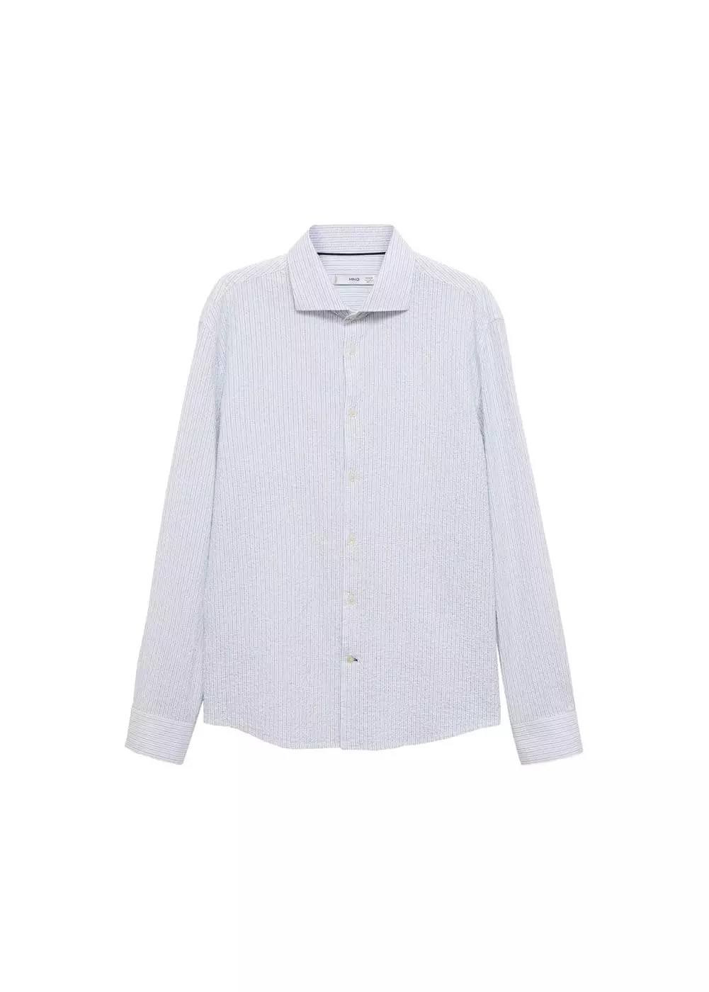 Jual Mango Kemeja katun seersucker garis-garis regular-fit Original ...