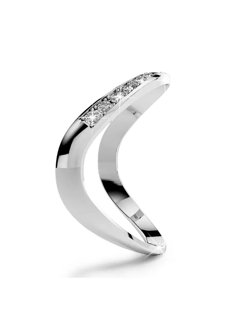 Buy Krystal Couture Contortion Ring Embellished with SWAROVSKI ...