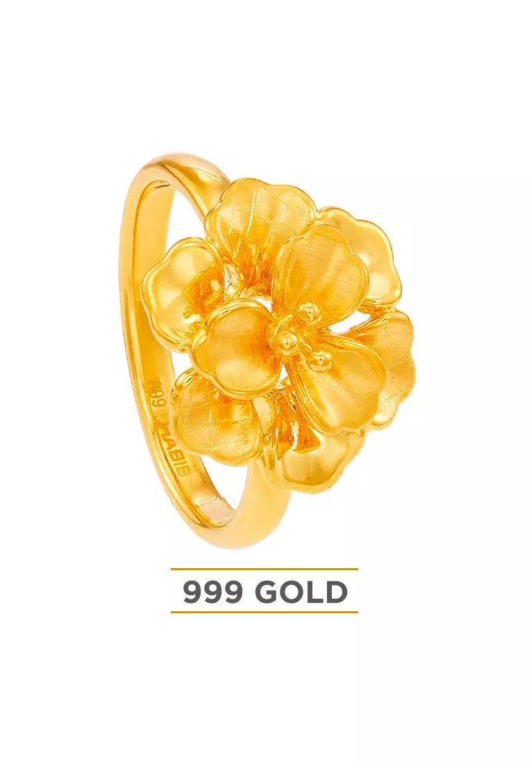 Buy HABIB HABIB 999/24K Yellow Gold Ring (Flower) 9GR00211024 2025 ...
