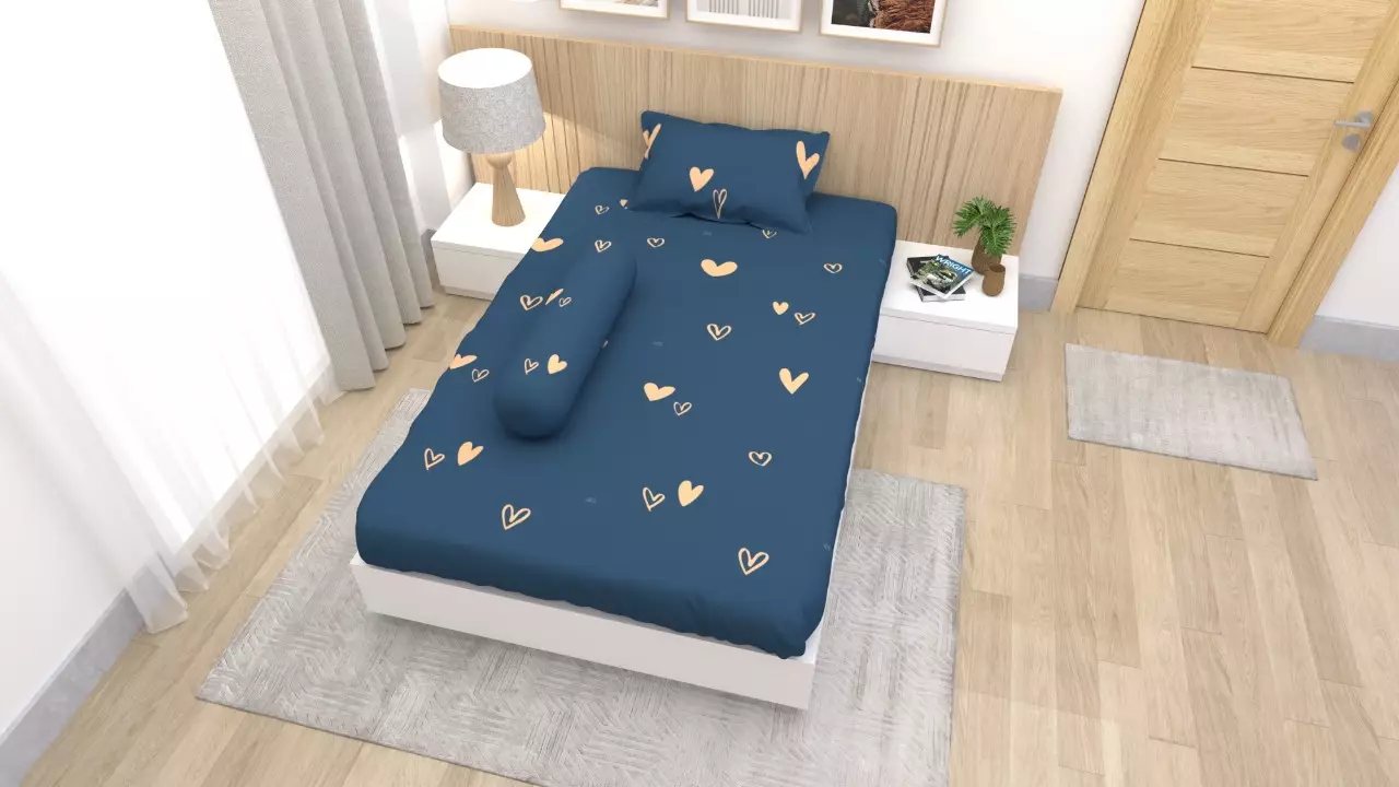 Jual Adela Sprei & Bed Cover Sprei Set _ LOVELY-180 x 200 x 20 ...