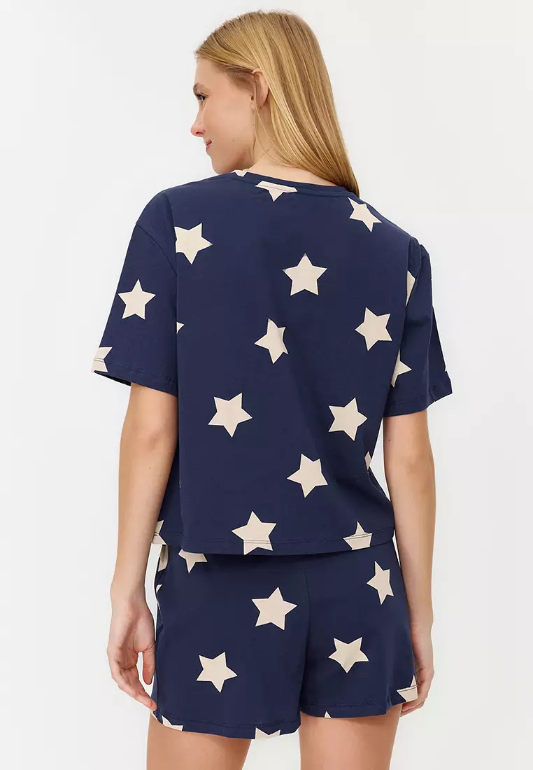 Buy Trendyol Star Print Pyjamas Set 2025 Online | ZALORA