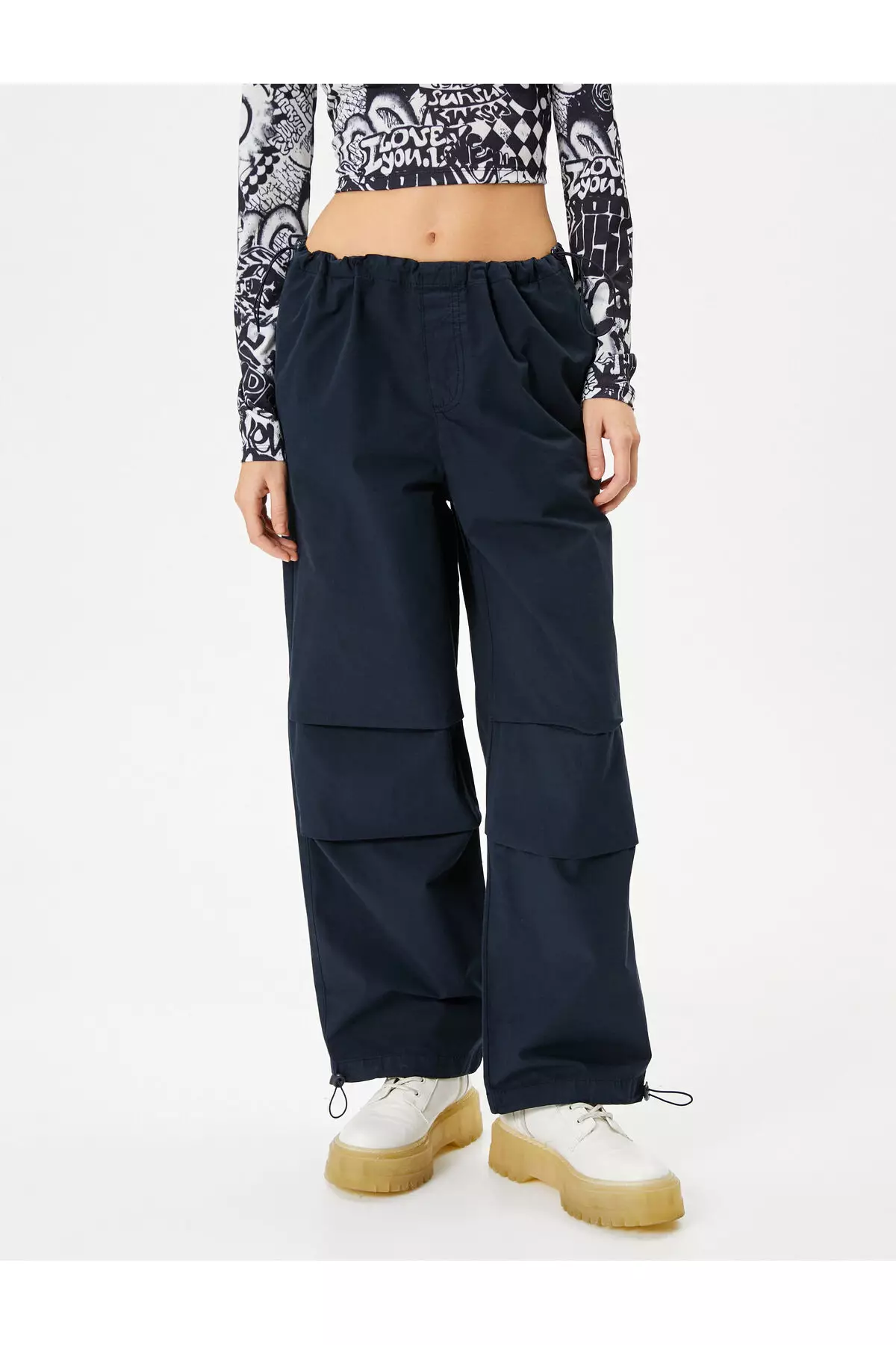 Buy KOTON Toggle Utility Parachute Pants 2026 Online | ZALORA
