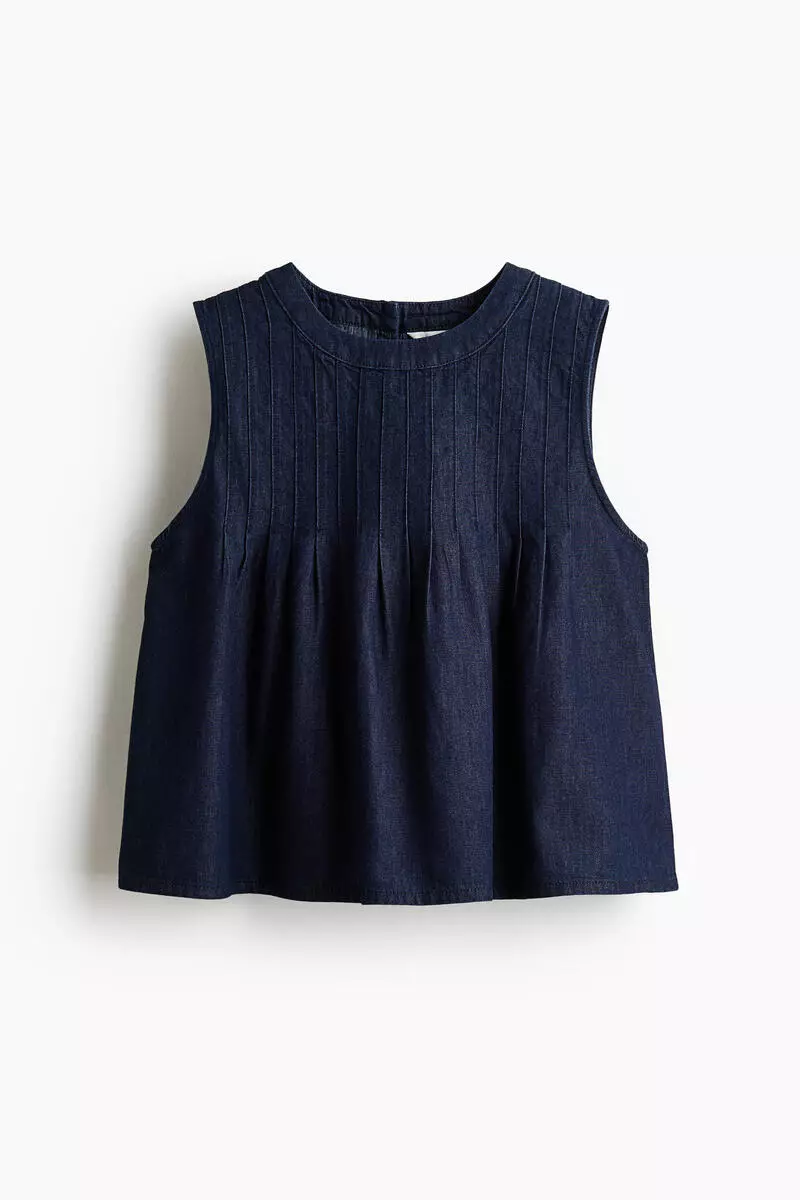 Buy H&M Pleated denim top 2026 Online | ZALORA Philippines