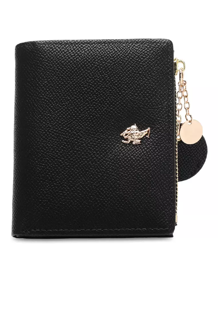 Buy Swiss Polo Women's Short Purse With Coin Compartment - Black 2025 ...