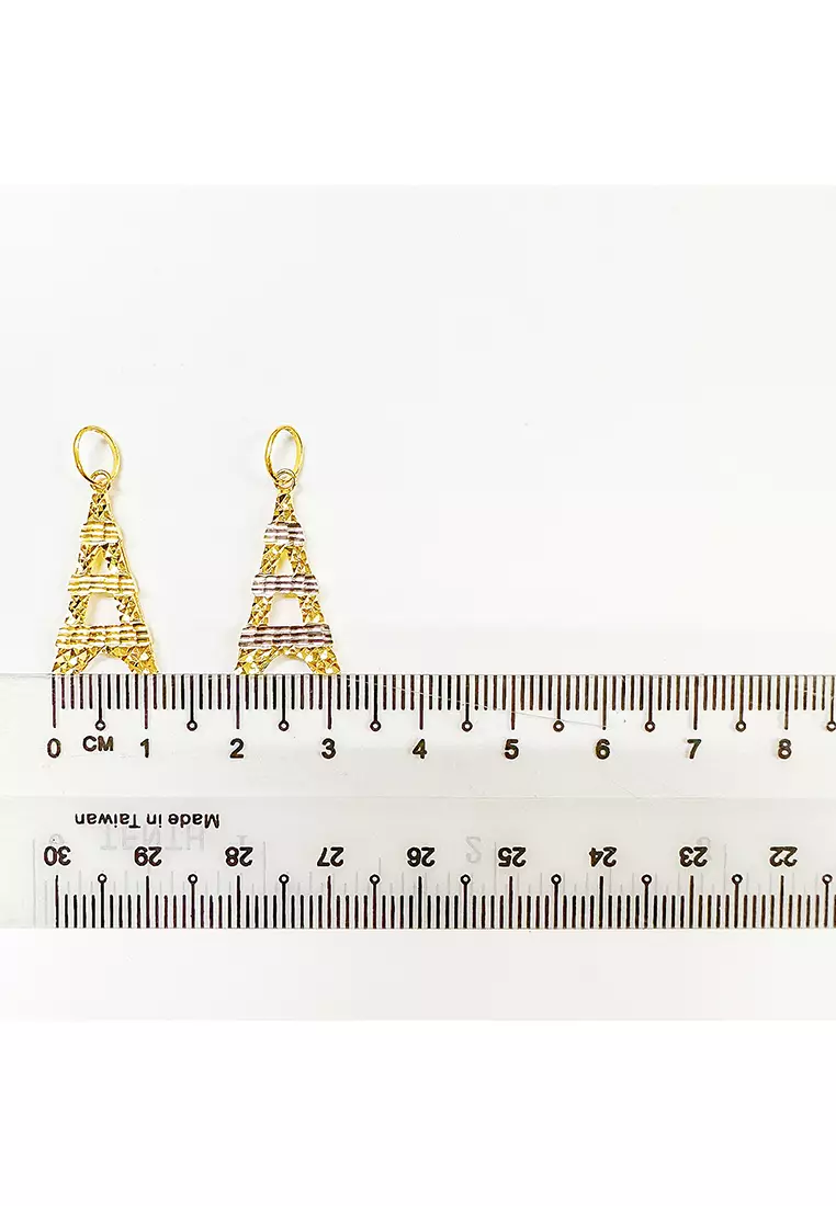 Buy MJ Jewellery MJ Jewellery 375/9K Gold Eiffel Tower Pendant B148 ...