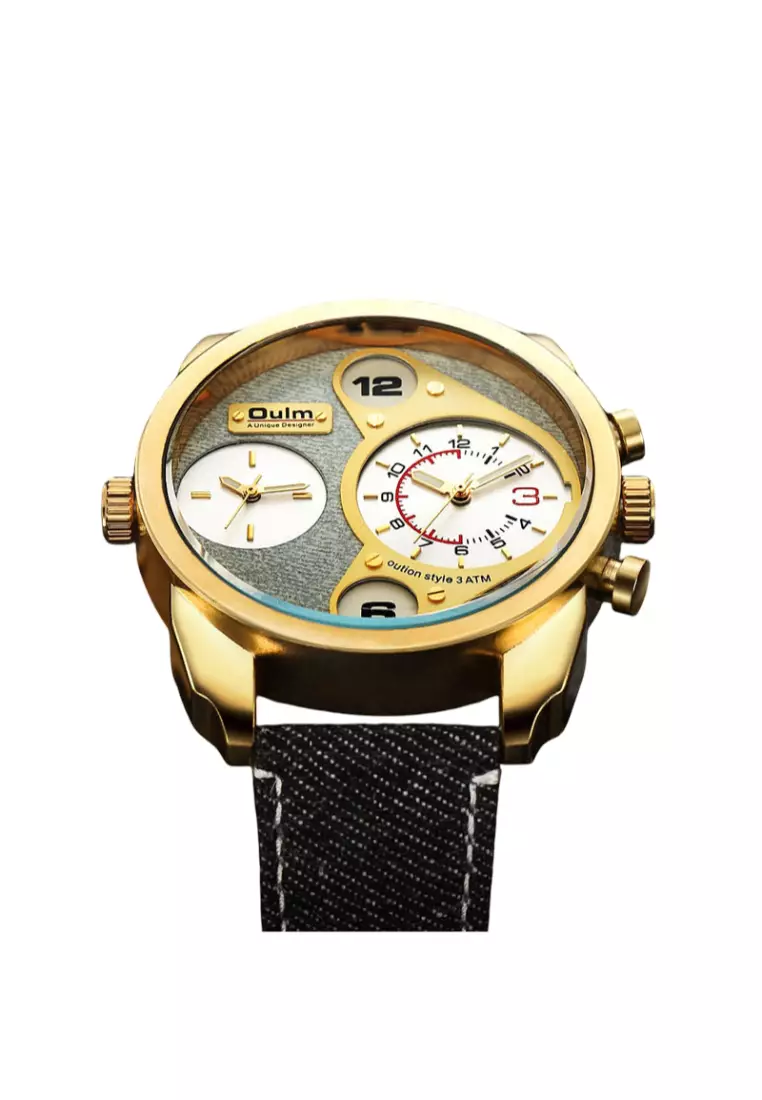 Buy OPCHIC Denim Dual Time Zone Quartz Watch 2025 Online | ZALORA