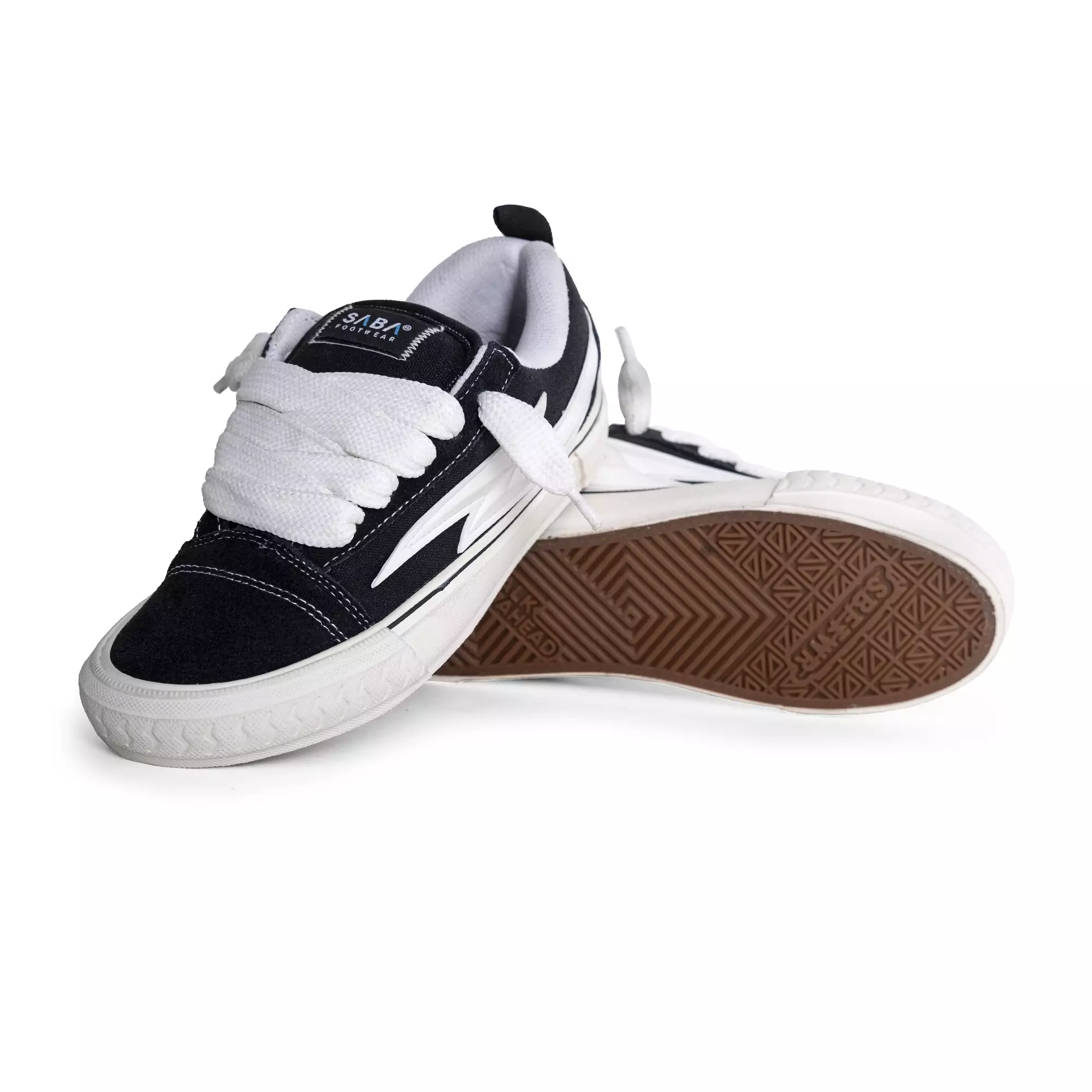 Jual SABA SABA Zeus Black White - Sepatu Sneakers Pria Wanita Original ...