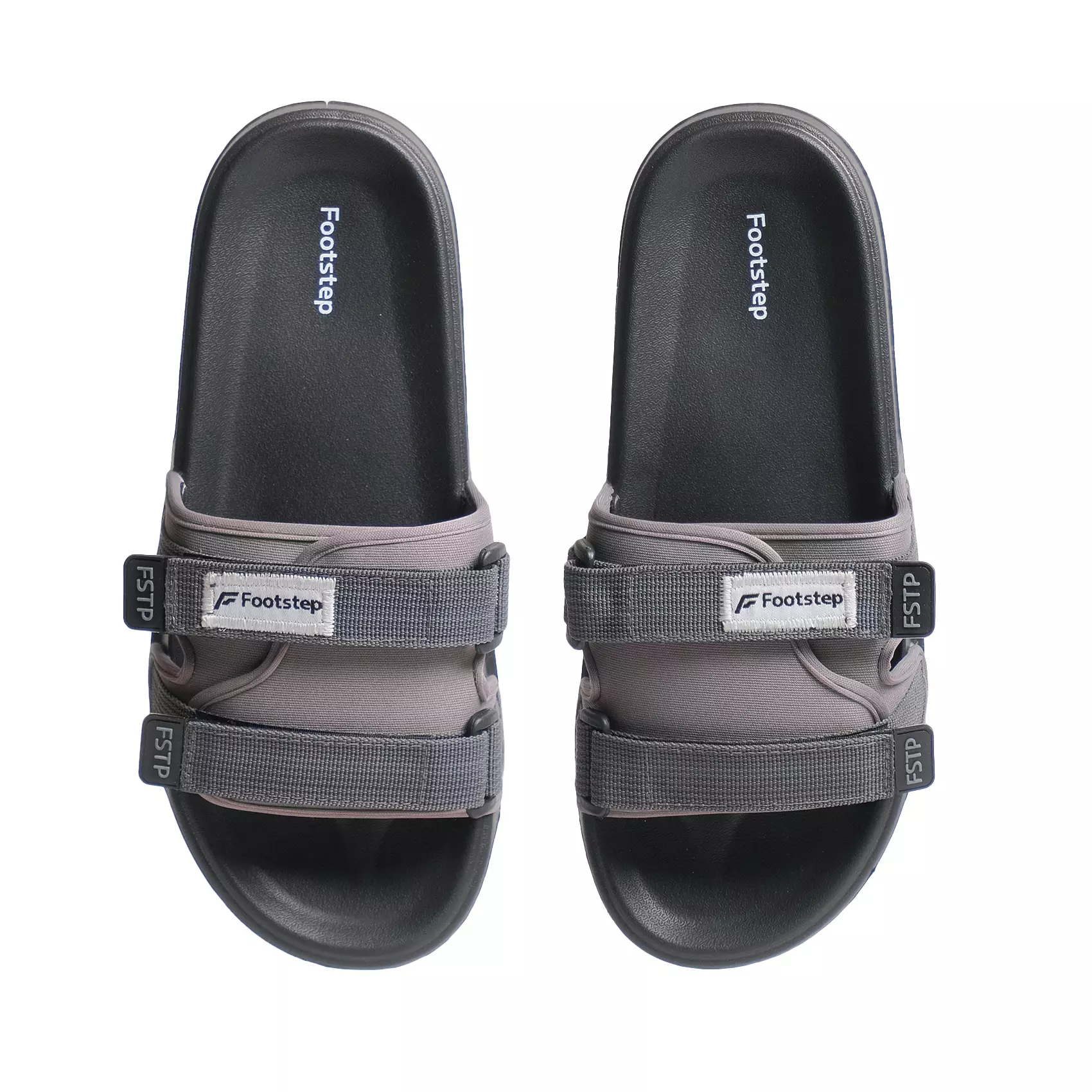 Jual Foot Step Footstep Footwear Sandal Pria Slide Pascal Grey Original ...