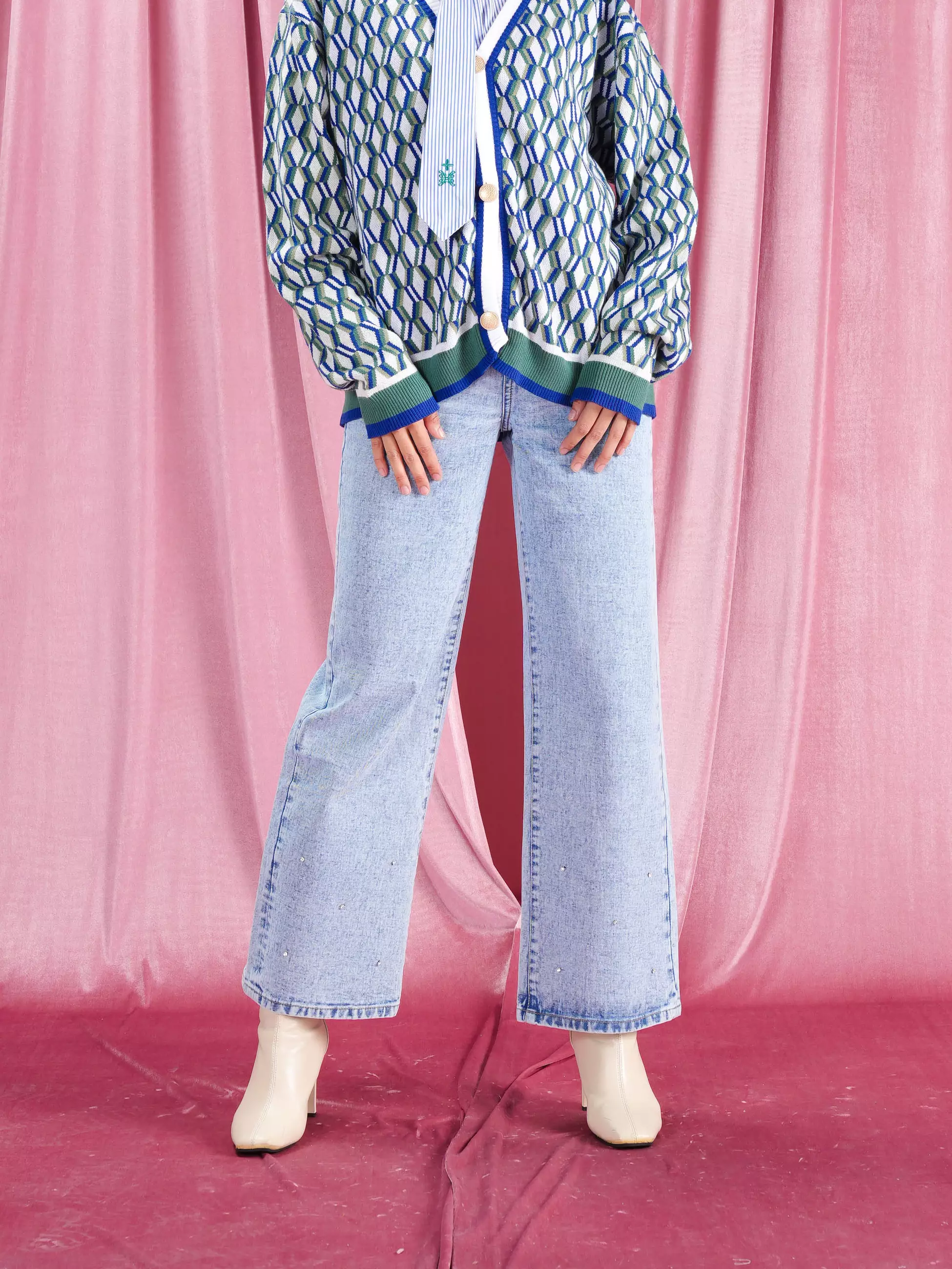 Jual Aleza Aleza - Lila Denim Pants Light Blue Original 2025 | ZALORA ...