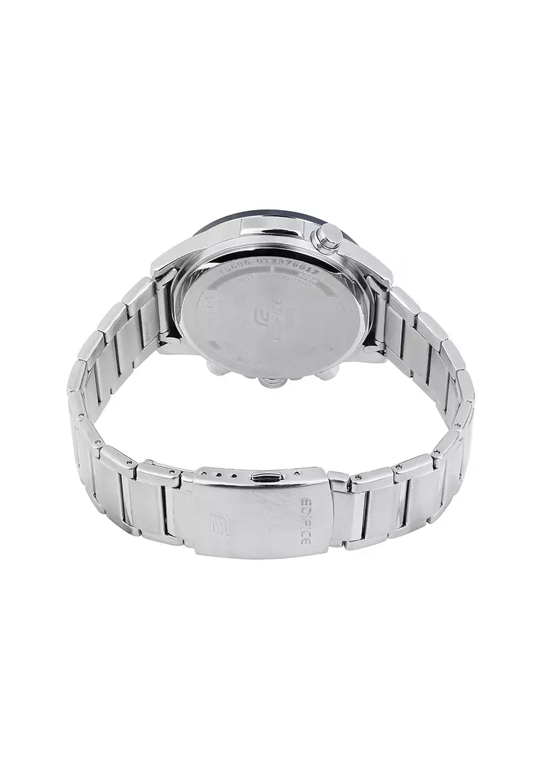 EDIFICE Men's Analog-Digital Watch ECB-30DB-1ADF w. Bluetooth Silver Stainless Steel Strap (PP ...