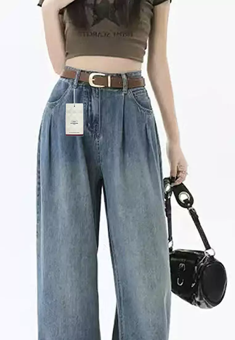 Buy Twenty Eight Shoes VANSA Fashion High Waist Wide-Leg Jeans VCW-P-181 2025 Online | ZALORA