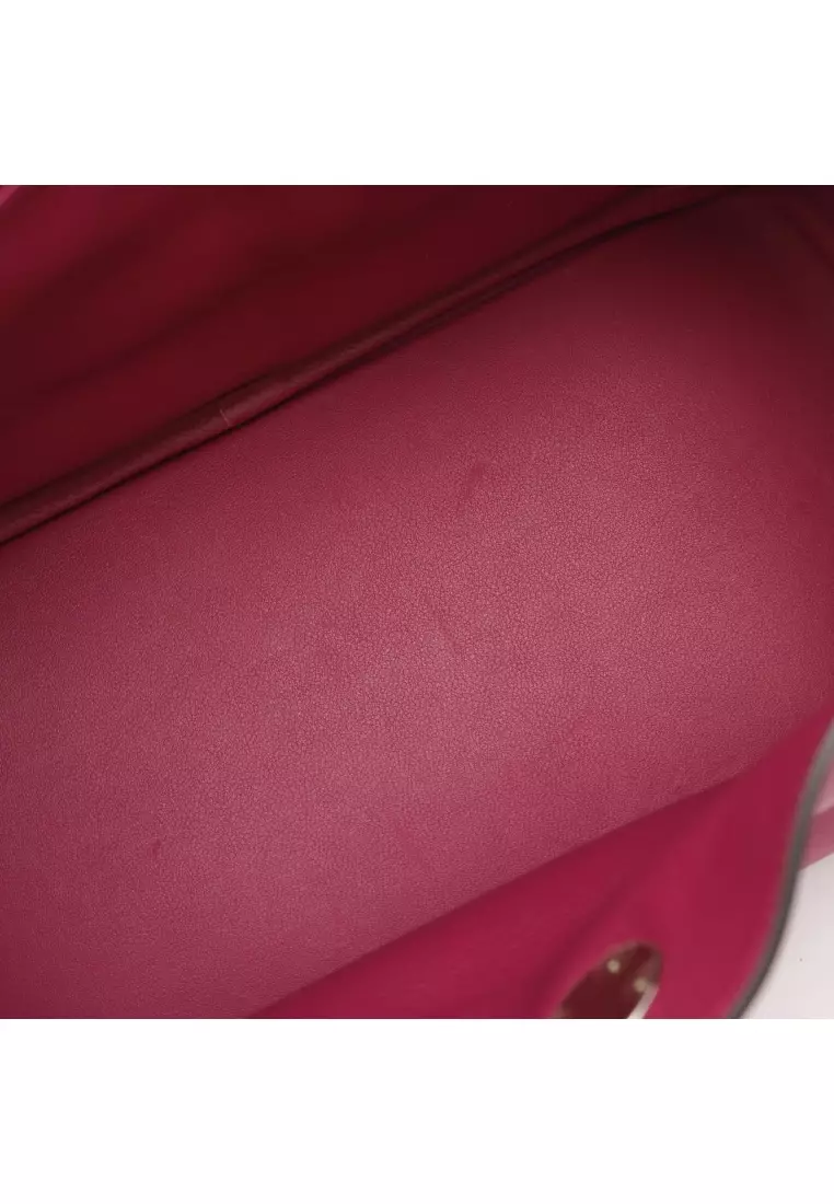 Buy Hermès Pre-Loved Hermès Lindy 26 rose purple Shoulder bag Evercolor ...