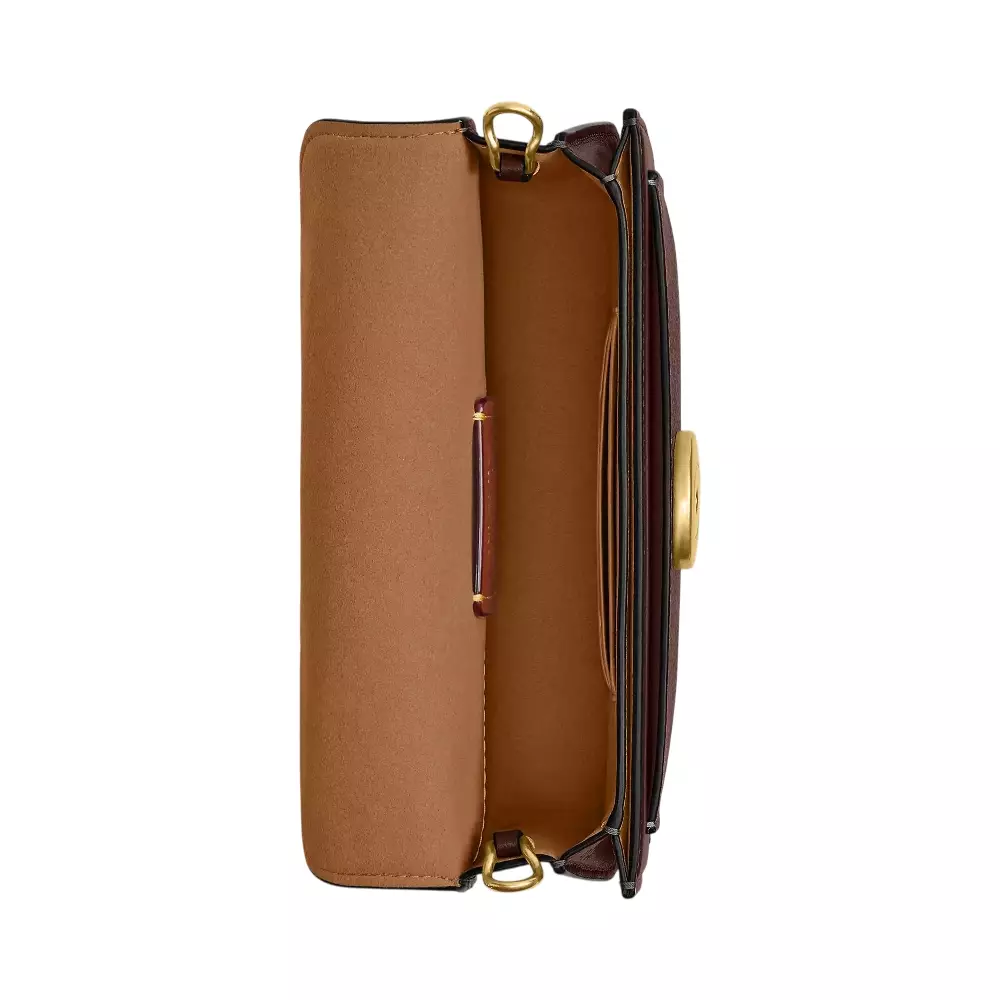 Jual Coach Tabby 19 Chain Crossbody Bag in Signature Canvas Brass Maple ...
