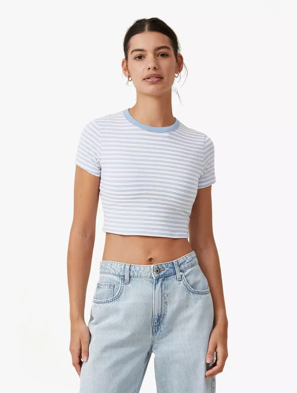 Jual Cotton On Cotton On - Pakaian Wanita - Micro Crop Tee - Mimi ...