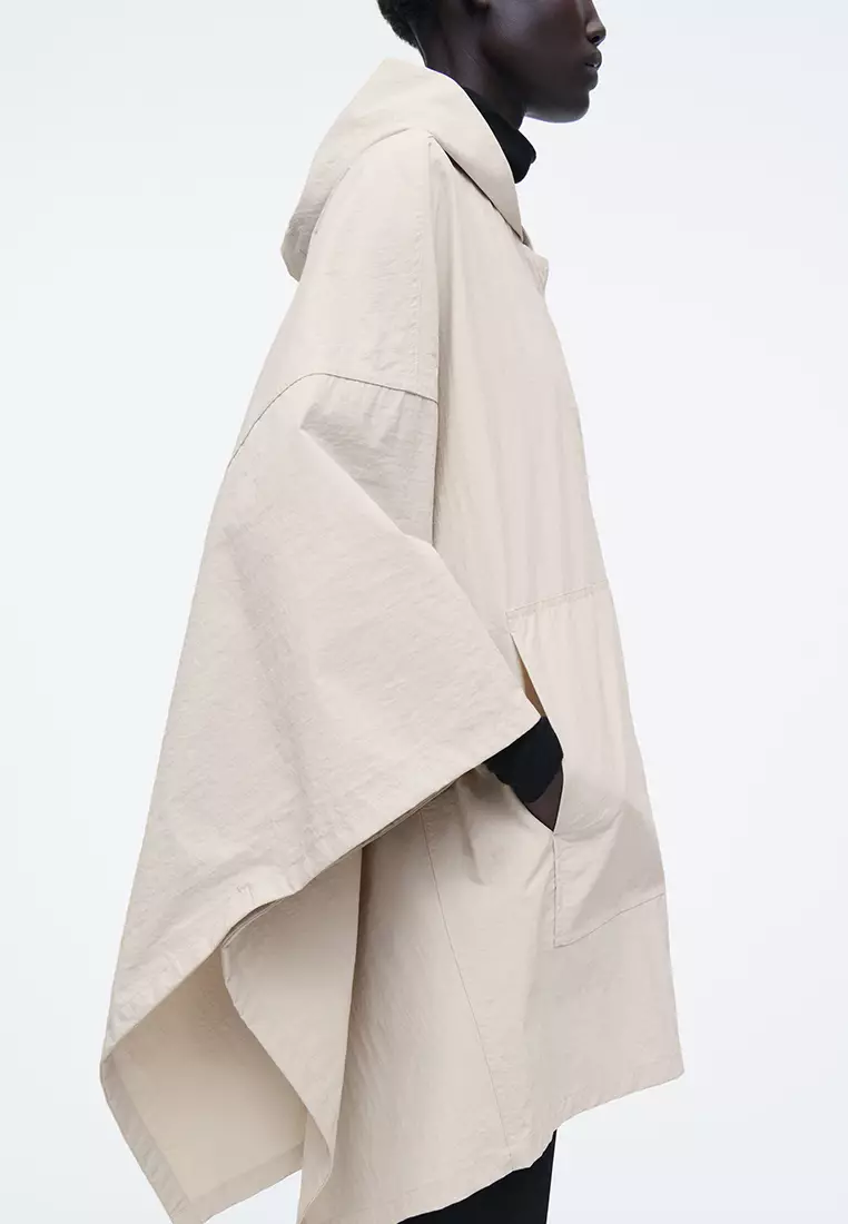 Buy COS Hooded Trench Cape 2025 Online | ZALORA