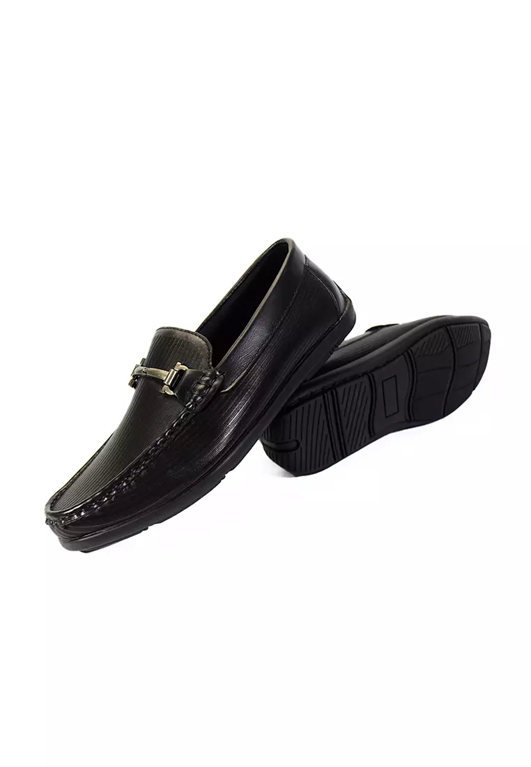 Buy Mario D' boro Runway Men's Casual Loafers MX 25040 Black C53 2025 ...