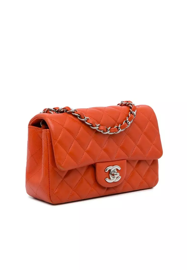 Buy Chanel Pre-Loved Chanel Mini Rectangular Classic Lambskin Single ...
