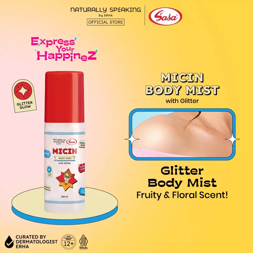 Jual Erha Naturally Speaking x SASA Micin Body Mist 100ML Original 2025 | ZALORA Indonesia