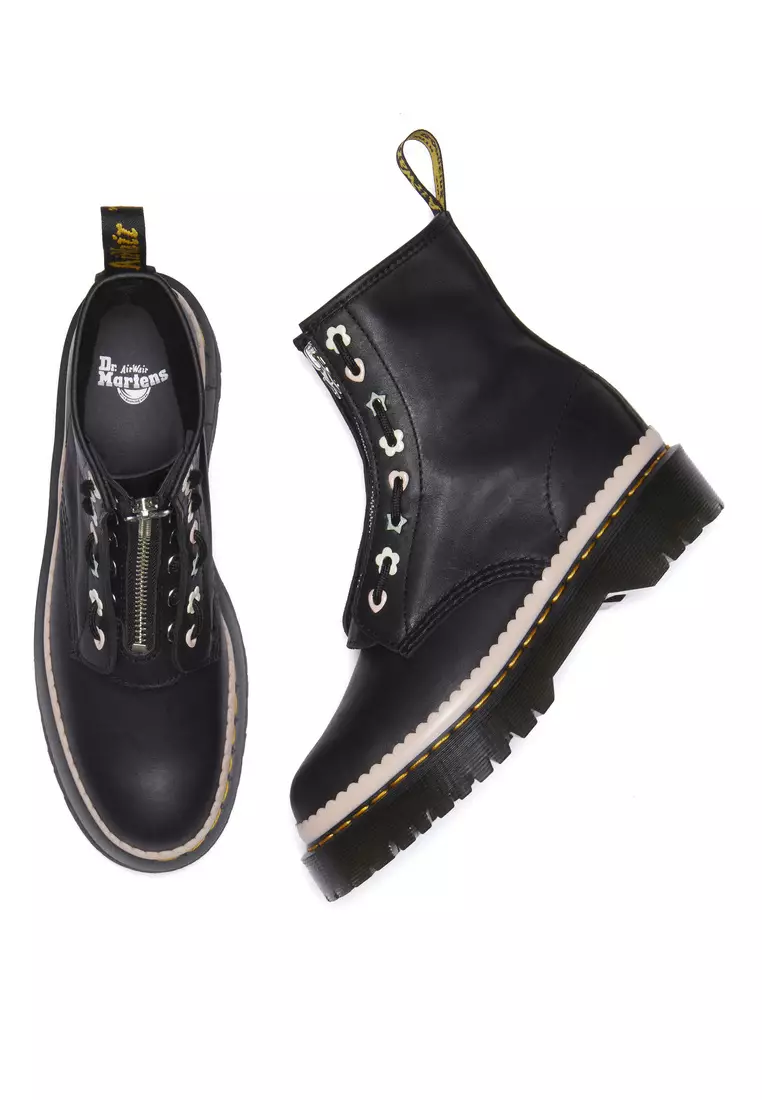 Buy Dr. Martens 1460 Pascal Bex Front Zip Leather Black Boots Women ...