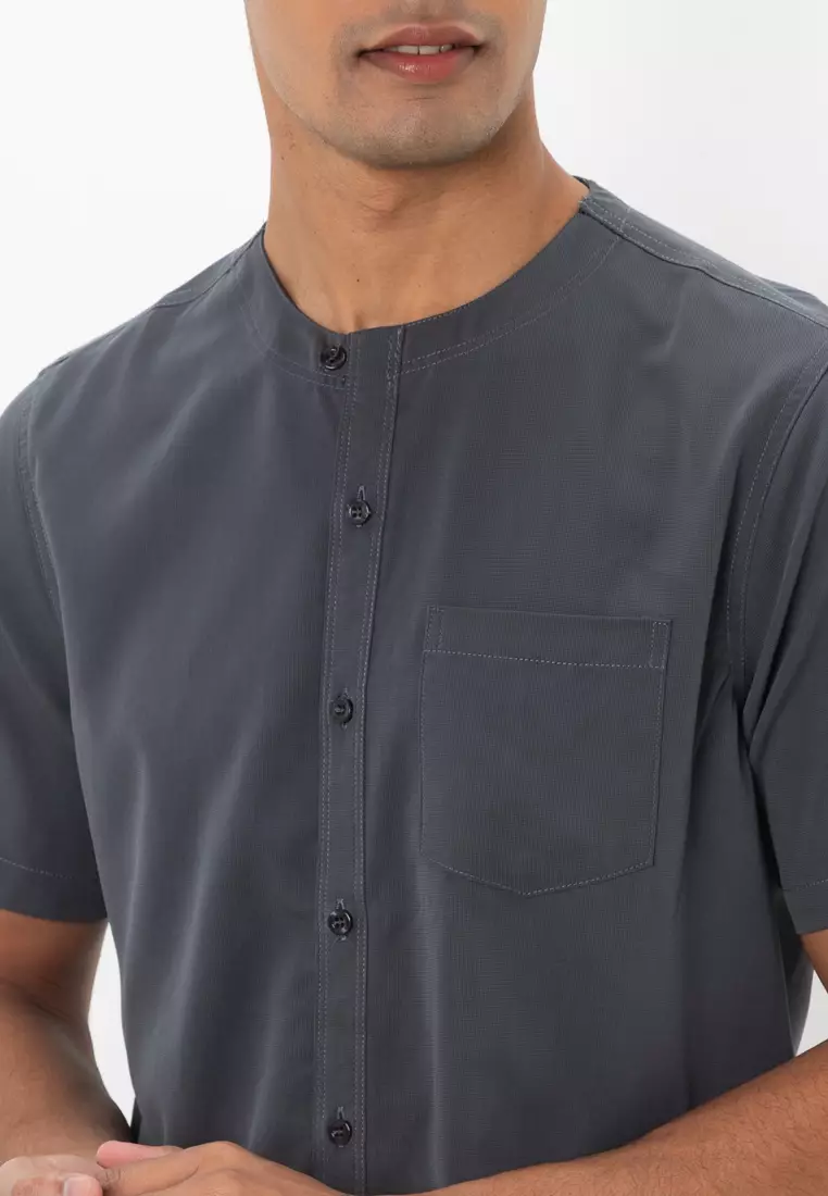 Buy Fidelio Mandarin Collar Modern Shirt 2026 Online | ZALORA