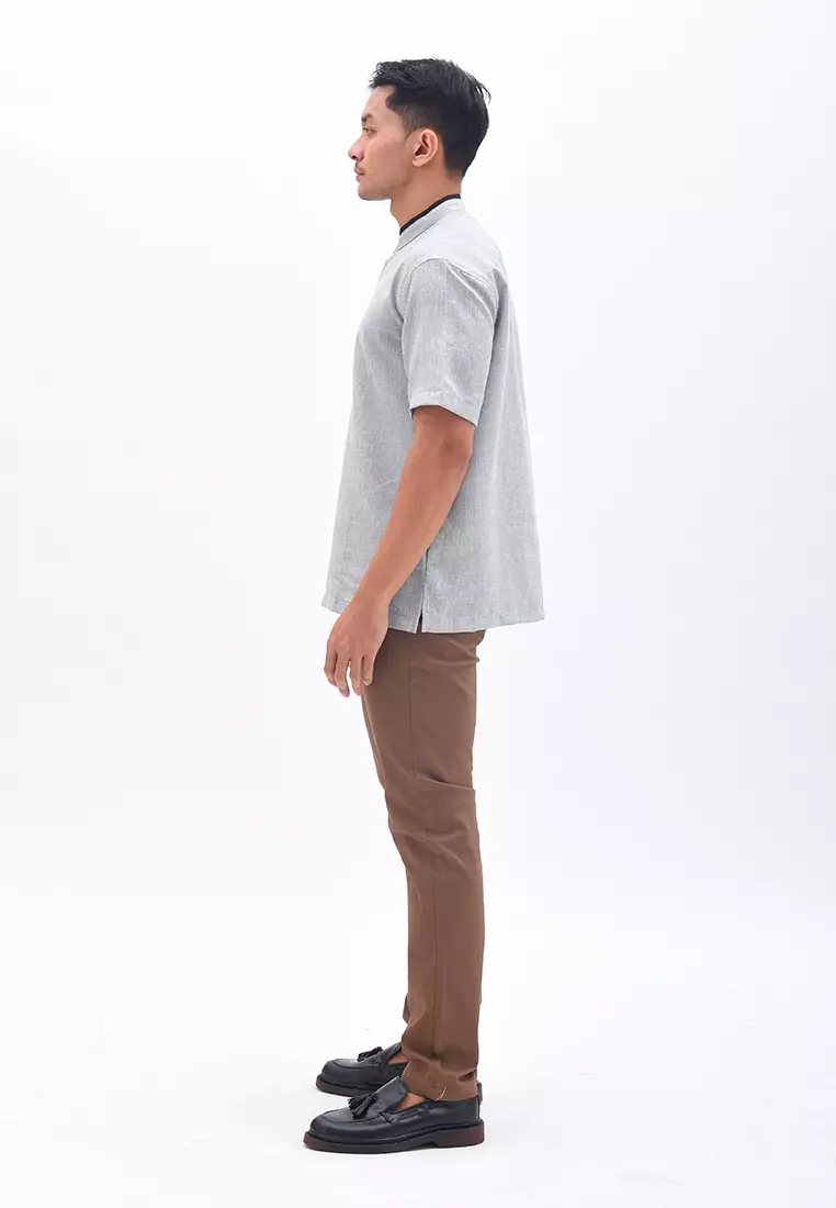 Jual Manzone MANZONE Kemeja Koko Pria Lengan Pendek MZC-DANKURAN B ...