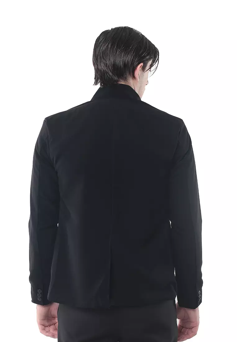 Jual Crows Denim Crows Denim - Blazer Pria Style Desain Zipper Original ...