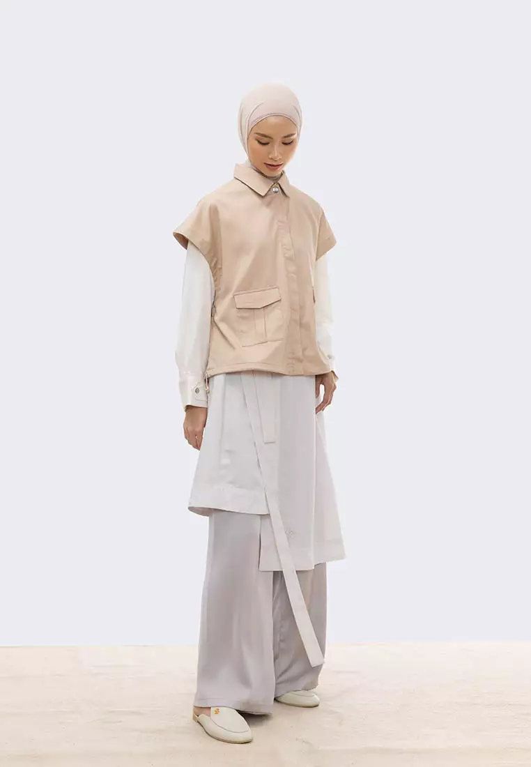 Jual Riamiranda Ria Miranda Oat Lisa Shirt Extender Original 2025 | ZALORA Indonesia