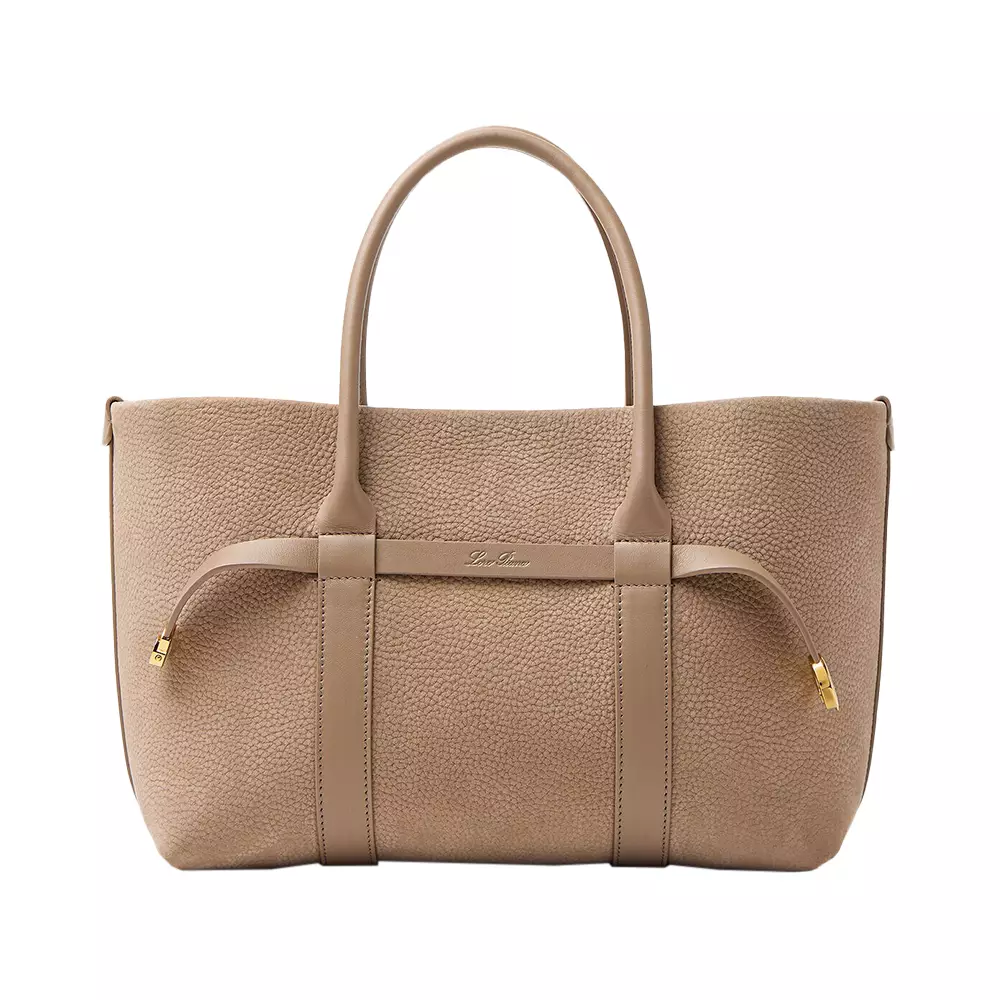 Jual Loro Piana Ghiera Shopper Small Bag Fume Taupe Ghw Original 2025 ...