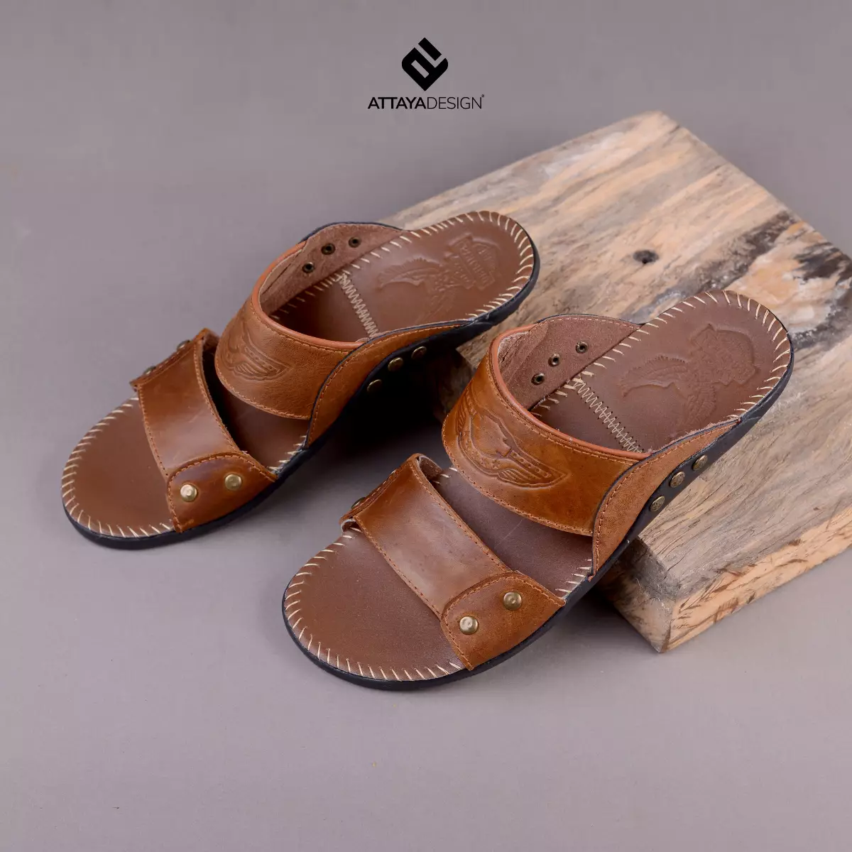Jual ATTAYA DESIGN Sandal Kulit Asli Pria Dewasa Selop Attaya Design ...
